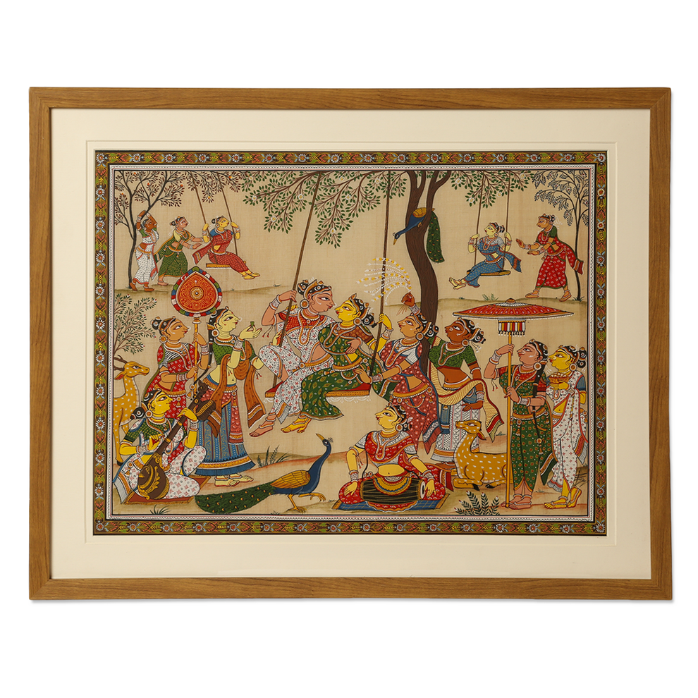 Odisha Pattachitra on Silk: Raja Parba – Aravali Handicrafts